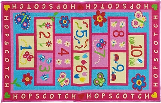 Kids Rug - Pink Hopscotch (80cm x 120cm) – Edoormat