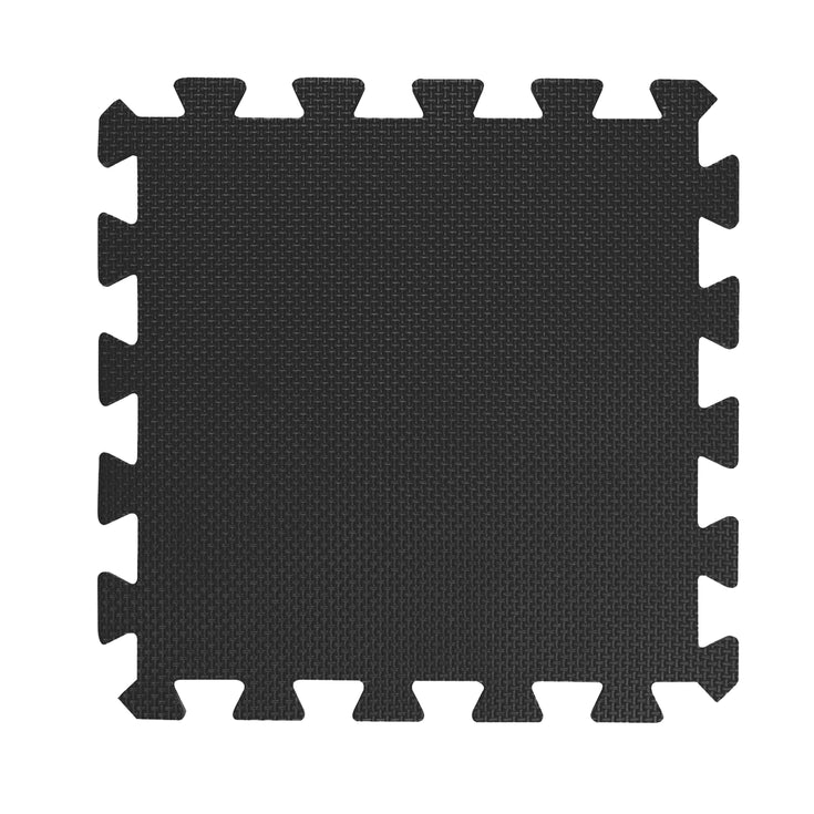 INTERLOCKING EVA Black SOFT FOAM MATS 30X30cm (1 Pack of 10 pieces ...